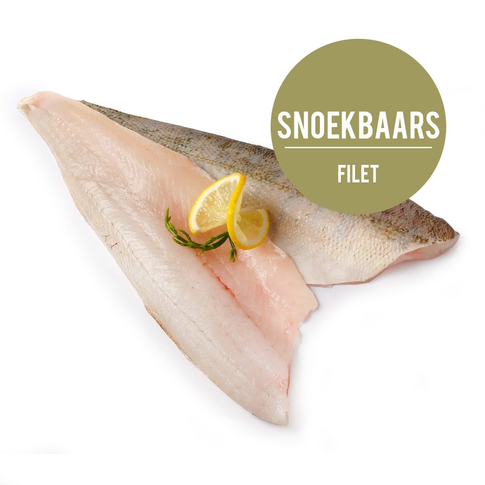 Snoekbaars op de huid gebakken met Picadillo en saus van ...